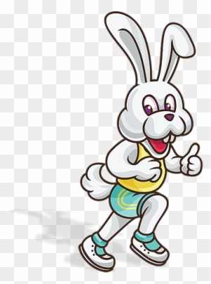 Easter Bunny Running Png - Free Transparent PNG Clipart Images Download