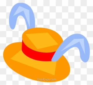 Easter Hat Royalty Free Vector Clip Art Illustration - Easter Hat ...
