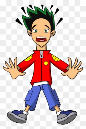 Jake Long Got Scared By Ninjawoodpeckers91 - Scared Person Png Cartoon ...