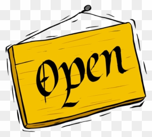 Open Sign Clip Art, Transparent PNG Clipart Images Free Download ...