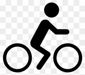 Man Riding A Bicycle Free Icon - Man On Bike Icon - Free Transparent ...