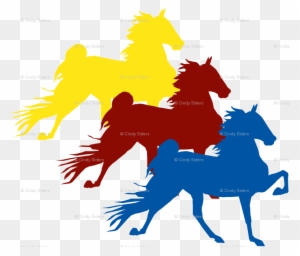Racking Horse Silhouette - Free Transparent PNG Clipart Images Download
