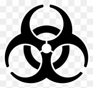 Biohazard - Biohazard Label, 4" X 4" - Free Transparent PNG Clipart ...