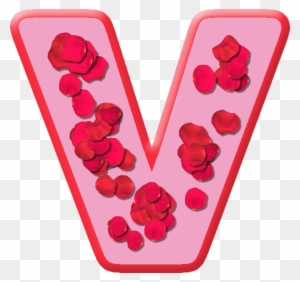 Letter V In Heart - Free Transparent PNG Clipart Images Download