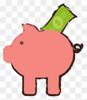Piggy Bank Money Bill Dollar Sketch - Coin - Free Transparent PNG ...