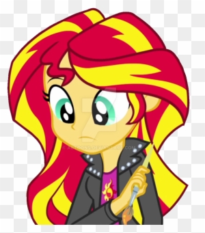 Eqg Rainbow Rocks Sunset Shimmer Looking Adorable - Sunset Shimmer ...