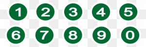 Big Image - Numbers In A Circle Symbol - Free Transparent PNG Clipart ...