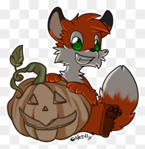 Drawn Fox Deviantart - Halloween Fox Gif - Free Transparent PNG Clipart ...