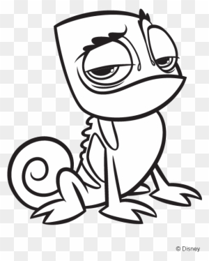 Tangled Chameleon Coloring Page