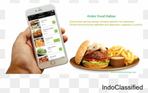 Order Food On Phone - Free Transparent PNG Clipart Images Download