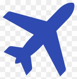 Airplane Clipart Dark Blue - Airplane Icon Blue - Free Transparent PNG ...