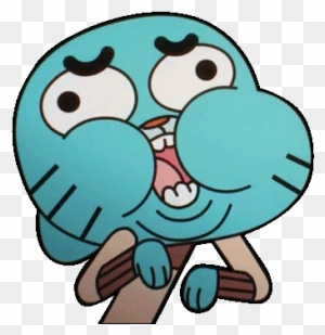 Me When Im Choking On A Subway Sandwich - Gumball Face Gif - Free ...