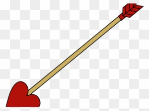 Free Vector Valentine Heart Arrow Clip Art - Heart And Arrow Clipart ...
