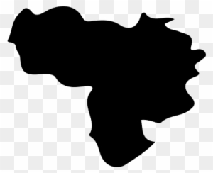 Venezuela Country Map Black Shape Vector - Venezuela Map Vector - Free ...