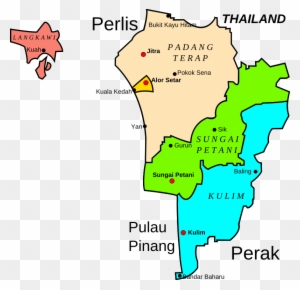 Medium Image - Kedah Map Png - Free Transparent PNG Clipart Images Download