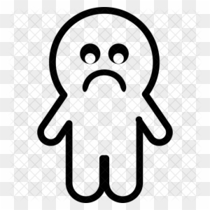 Boo Sad Icon - Copyright - Free Transparent PNG Clipart Images Download