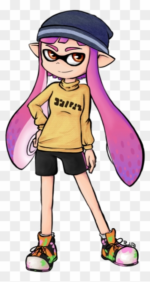 Splatoon Inkling Girl Orange By Squ Splatoon Inkling Girl Free 0821
