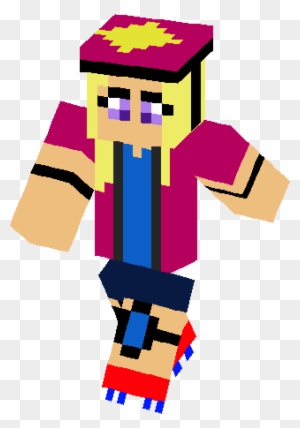 Roller Skate Girl Skin - Minecraft Roller Skates Skin - Free ...