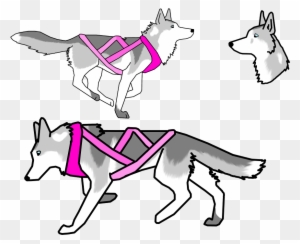 Dog Sled Clipart
