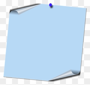 Blue Post It Clipart