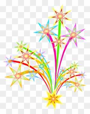 Happy New Years Fireworks Clipart