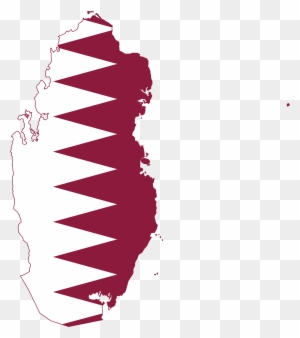 Qatar Map And Flag - Free Transparent PNG Clipart Images Download