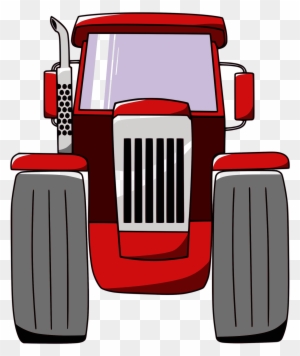 Clipart Tractor - Cartoon Tractor Front View - Free Transparent PNG ...