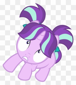 Filly Starlight Looks Up At Toppling Book Tower By - Mlp Filly ...