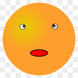 Illustration Of An Orange Smiley Face - Emoticon - Free Transparent PNG ...