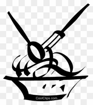 Vector Illustration Of Italian Spaghetti Pasta On Fork - Spaghetti On A ...