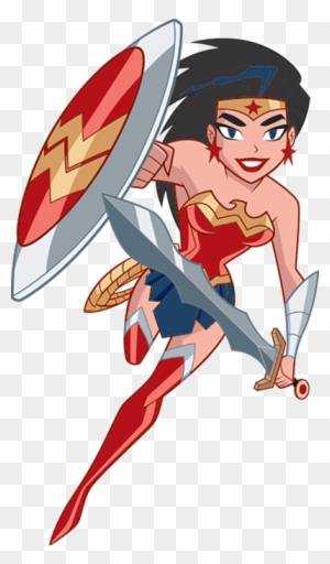 Wonder Woman Clipart Jla - Justice League Action Art Style - Free ...