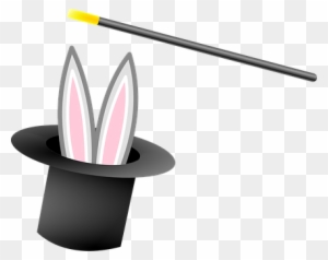 Magician Hat With Rabbit - Rabbit In Hat Clipart - Free Transparent PNG ...