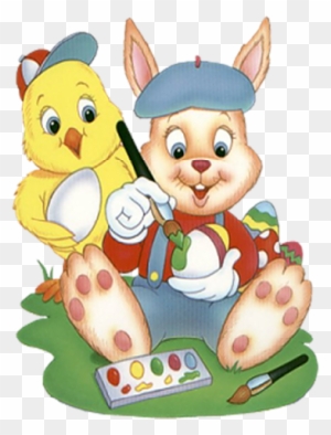 White Easter Bunny Rabbit Clip Art - Happy Easter My Love - Free ...