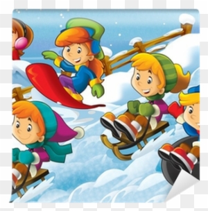 The Winter Fun Kids - Illustration - Free Transparent PNG Clipart ...