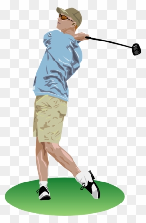 Golf Driver Swing Clip Art Free Vector - Man Golfing Clipart - Free ...