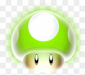 1-up Mushroom - Super Mario Green Mushroom - Free Transparent PNG ...