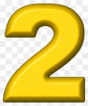 Number 2 Color Yellow - Free Transparent PNG Clipart Images Download