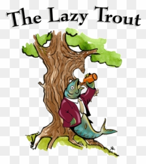 The Lazy Trout Logo - Tree Illustration - Free Transparent PNG Clipart Images Download