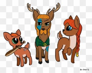 Chuck The Deer - Mlp Reindeer Oc - Free Transparent PNG Clipart Images ...