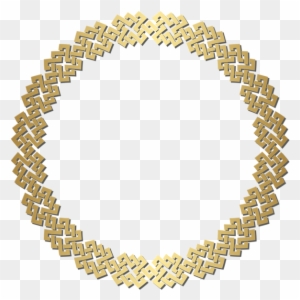 Golden Round Border Frame Transparent Png Clip Art - Golden Round ...