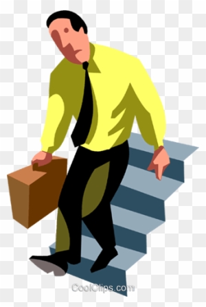 Man Going Down Stairs Royalty Free Vector Clip Art - Go Down Stairs ...