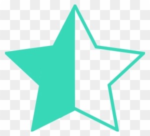 A Half Star Rating - Half Star - Free Transparent PNG Clipart Images ...