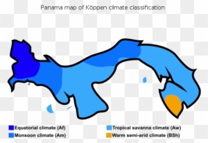 Panama Map Of Köppen Climate Classification - Panama Koppen Climate ...