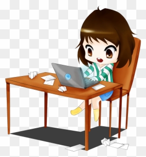 Working Hard By Arzupie - Animation For Table Work - Free Transparent ...