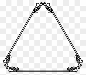 Decorative Ornamental Flourish Frame Extrapolated 8 - Triangle Frame ...