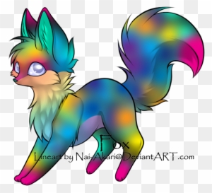 Rainbow Fox Adopt~ This Adopt Is Going For 20 Once - Rainbow Fox Clip ...