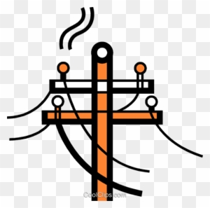 Hydro Poles Royalty Free Vector Clip Art Illustration - Hydro Poles ...