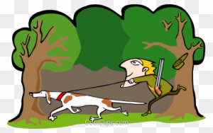 Fox Hunter Royalty Free Vector Clip Art Illustration - English Foxhound ...
