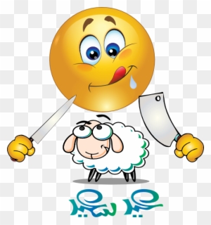 Butcher Smiley Emoticon - Cafepress Custom Cartoon Sheep Throw Pillow ...