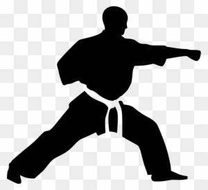 Karate Martial Arts Kick Sparring Clip Art - Karate Icon - Free ...